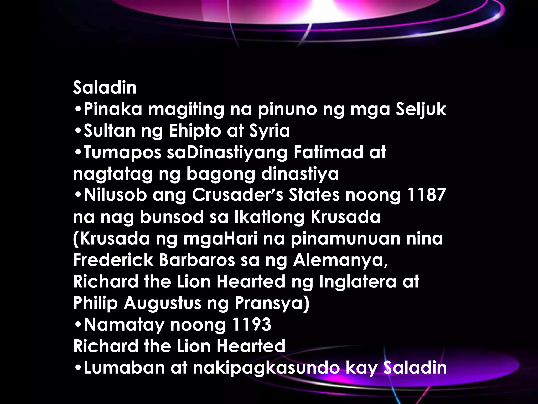 Pamumuno ng mga turkong seljuks | PPTX
