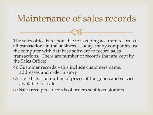 Functions of staff involved in Sales department | PPTX | Sales | Business