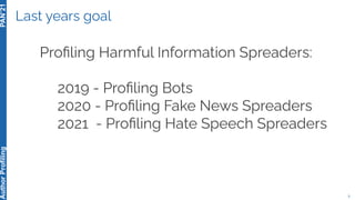 Overview of the 9th Author Profiling task at PAN: Profiling Hate Speech Spreaders on Twitter | PPT