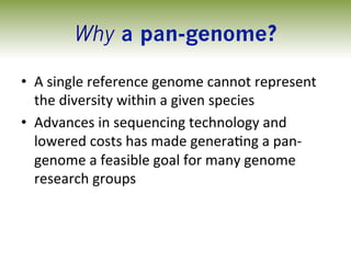 AgBioData: Complexity and Diversity of the Pan-Genome | PDF