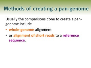 AgBioData: Complexity and Diversity of the Pan-Genome | PDF