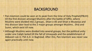 Pan islamism project | PPT | Free Download