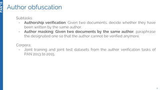 Overview of PAN'16 - New challenges for Authorship Analysis: Cross-genre profiling, Clustering ...