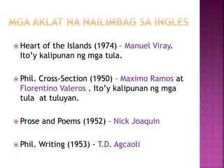 PANAHON NG ISINAULING KALAYAAN | PPTX