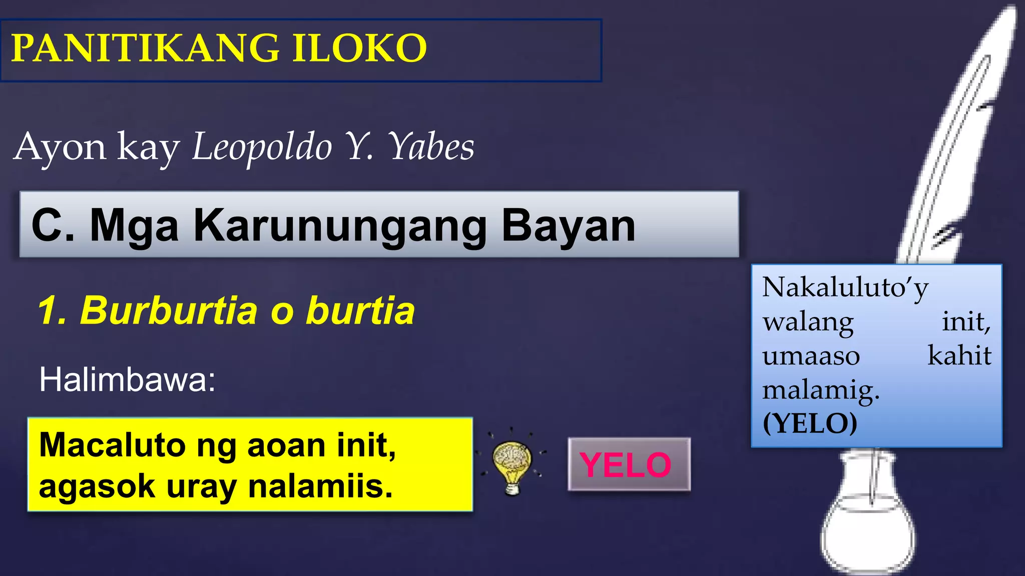 Panitikang Iloko | PPTX