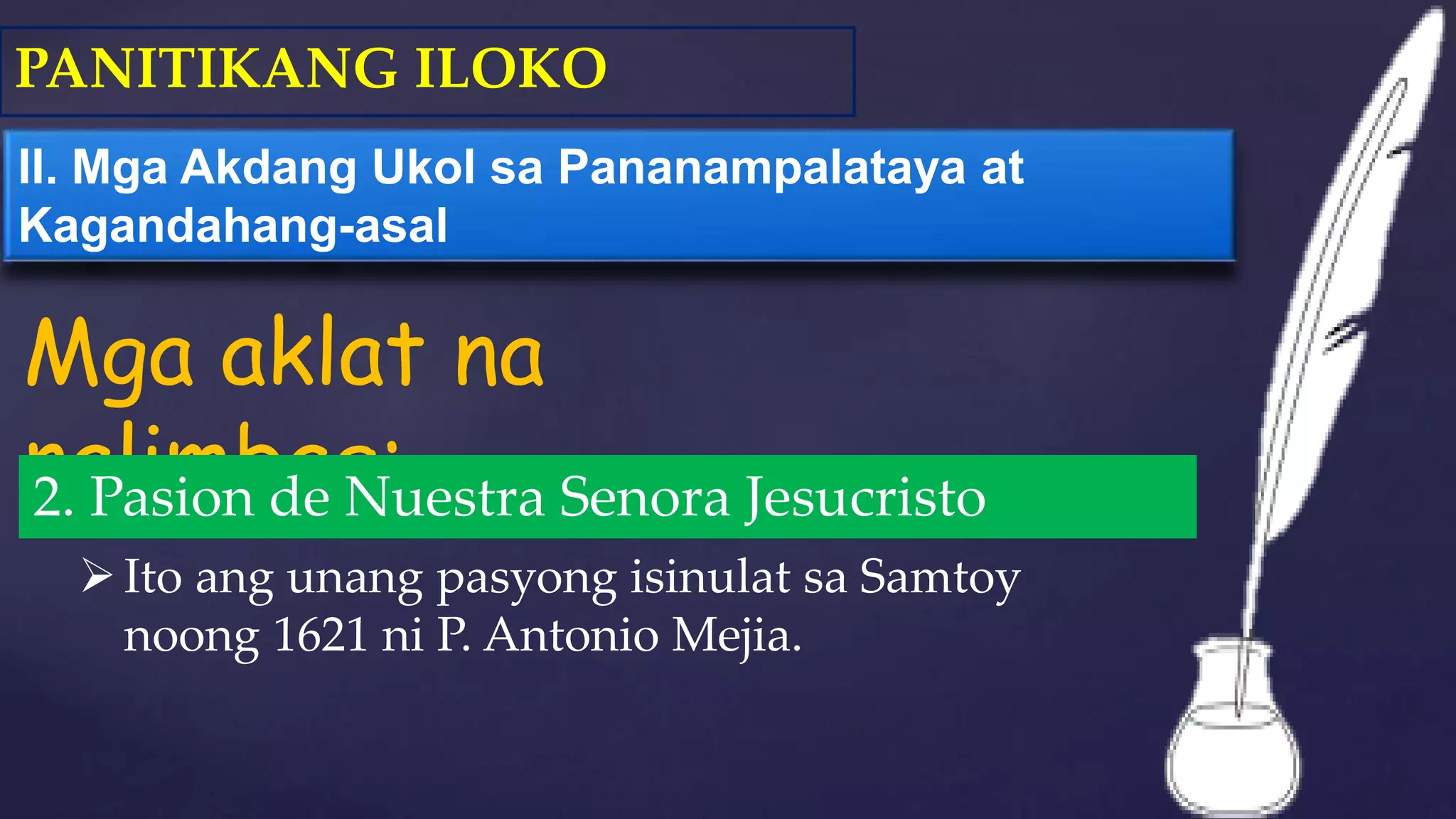 Panitikang Iloko | PPTX