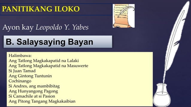 Panitikang Iloko | PPTX