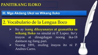 Panitikang Iloko | PPTX
