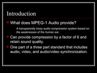 MPEG/Audio Compression | PPS