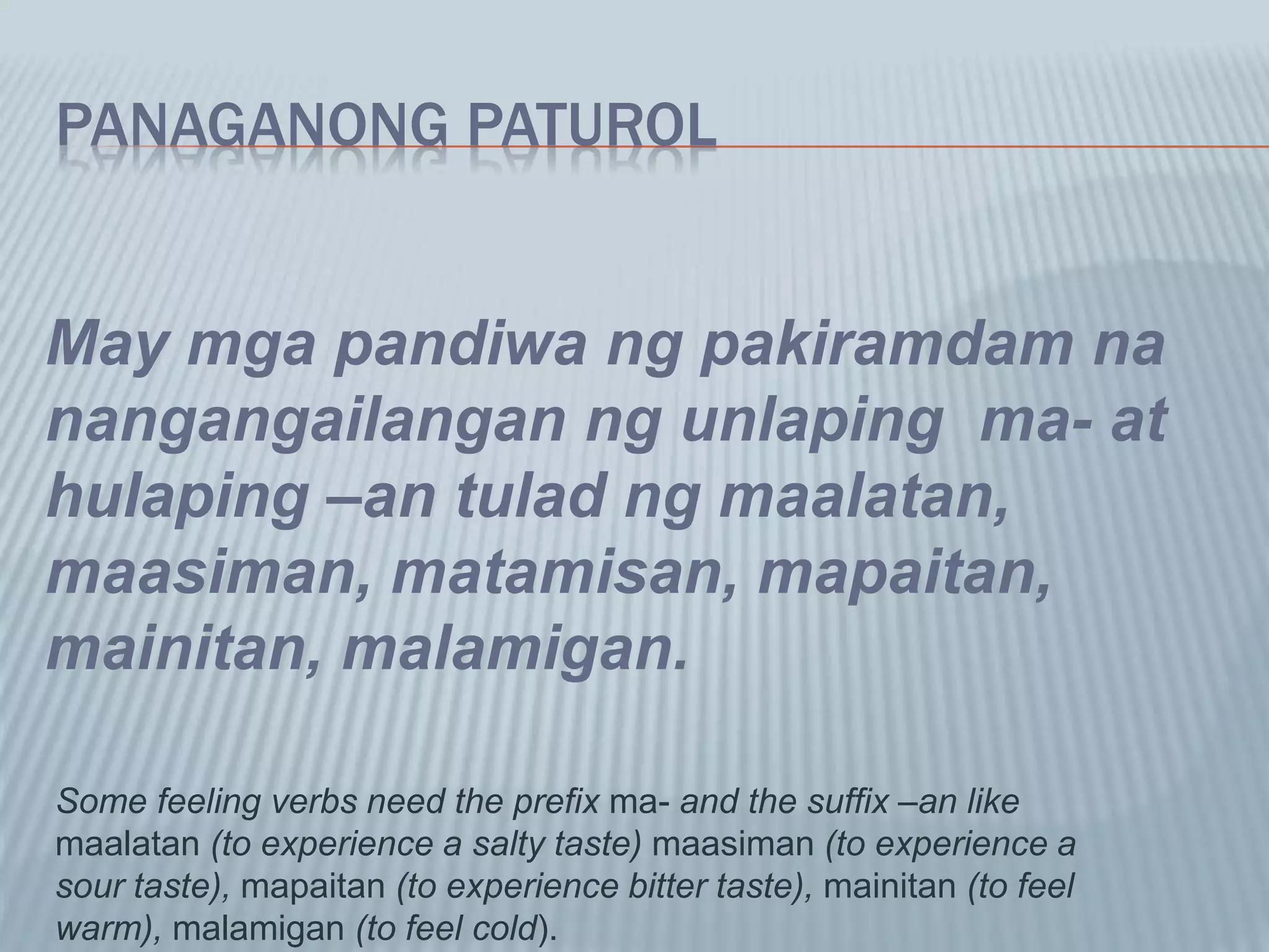Panaganong-Paturol (definition,information and more) | PPTX