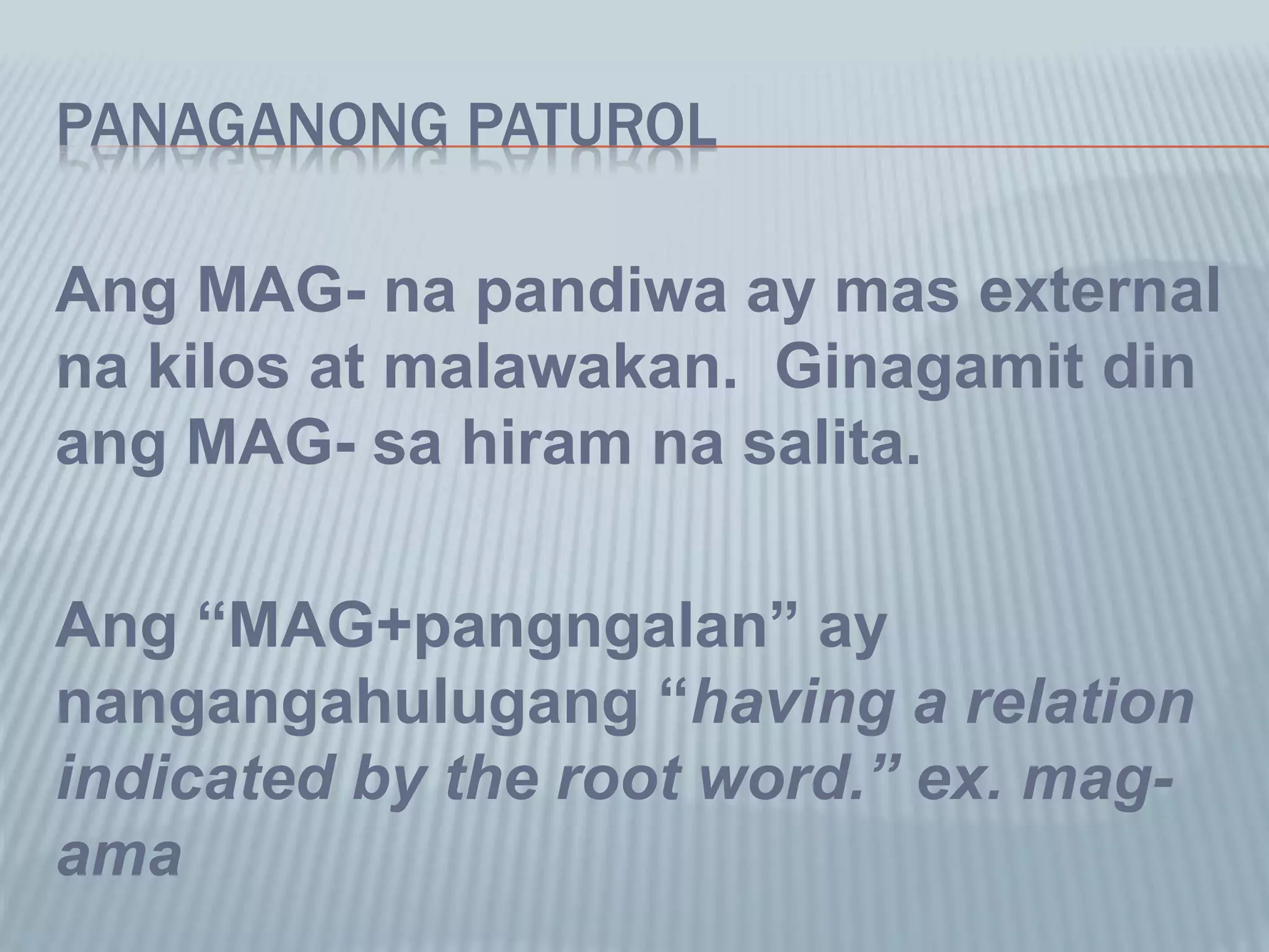 Panaganong-Paturol (definition,information and more) | PPTX