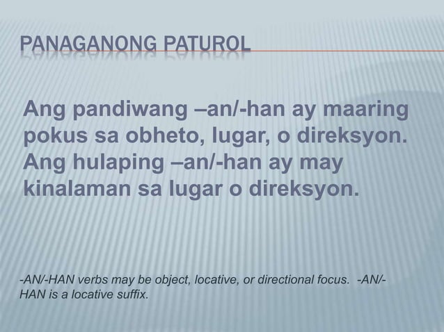 Panaganong-Paturol (definition,information and more) | PPTX