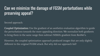 MediaEval 2019: Concealed FGSM Perturbations for Privacy Preservation | PPT