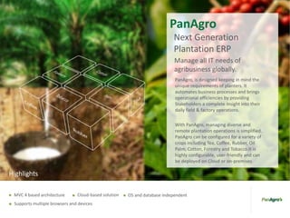 Farm ERP Software - PanAgro | PPTX