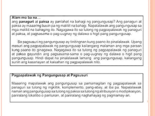 Panaguri at Paksa | PPTX