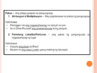 Panaguri at Paksa | PPTX