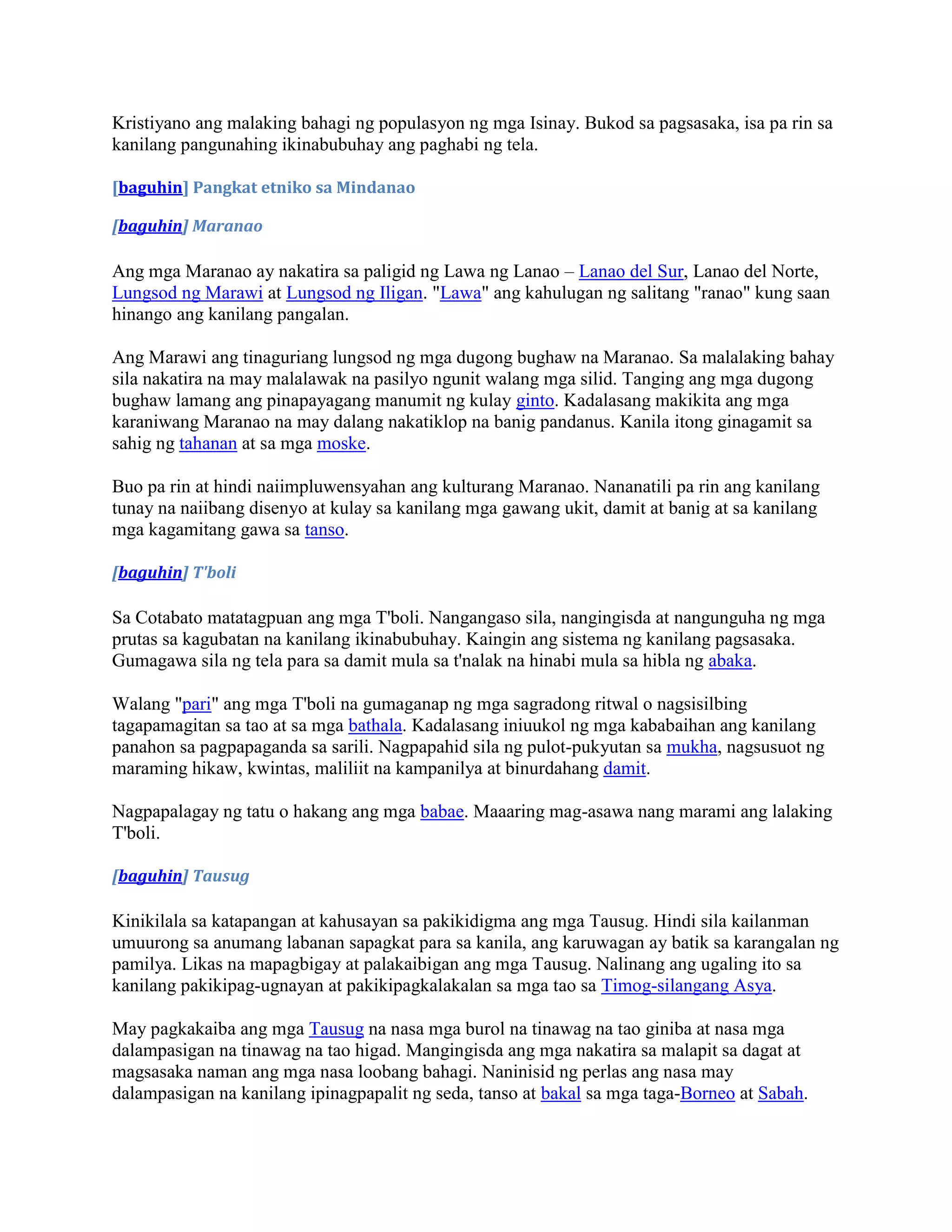 Panahanan sa pamumuhay ng mga unang pilipino | DOCX