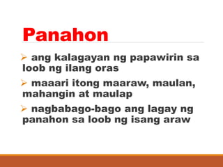 Panahon | PPTX