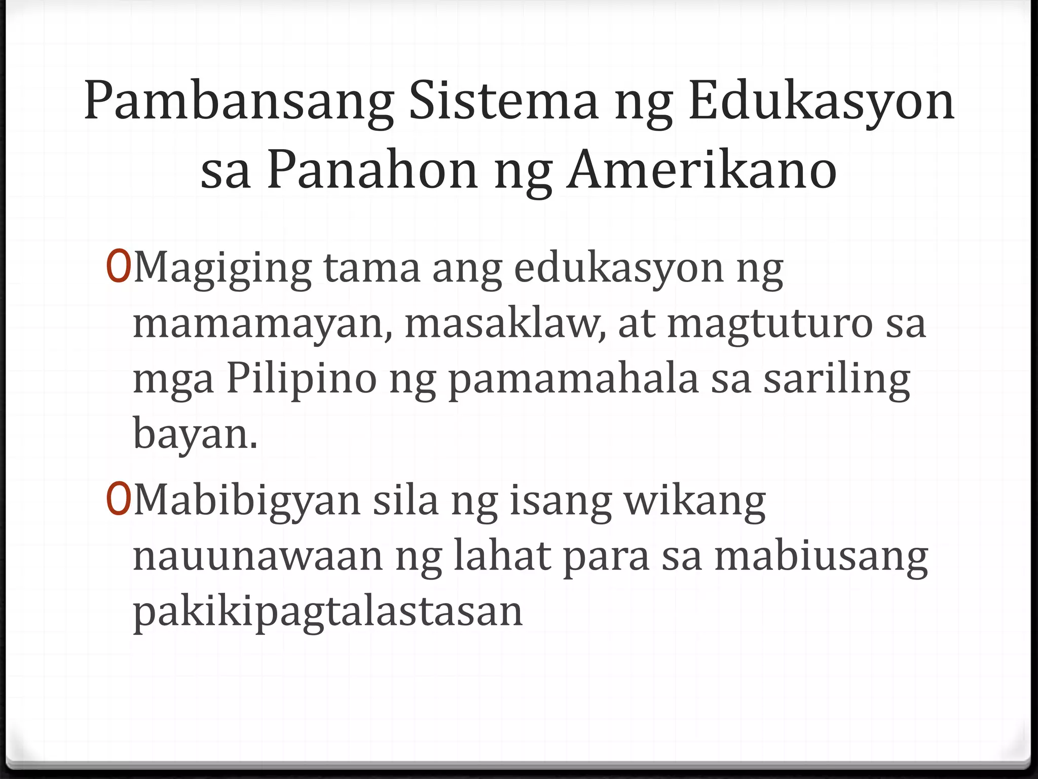 Panahon ng-amerikano | PPTX