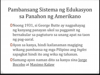 Panahon ng-amerikano | PPTX