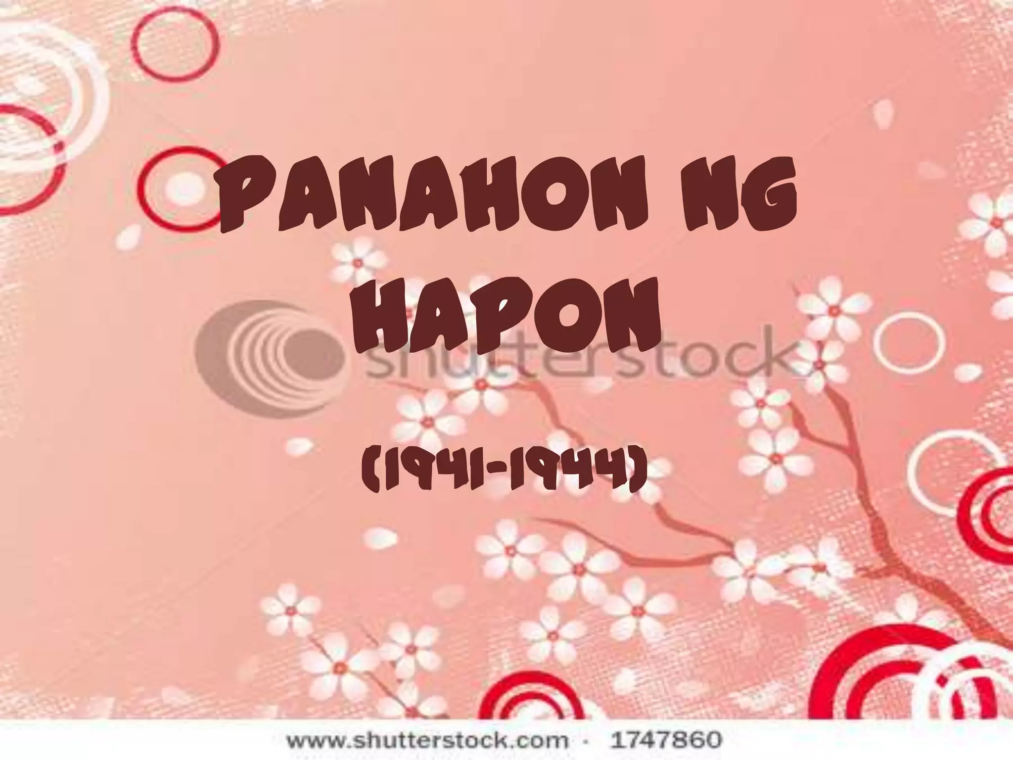 Panahon ng-hapon | PPTX