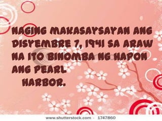 Panahon ng-hapon | PPTX