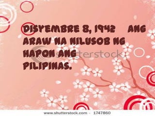 Panahon ng-hapon | PPTX