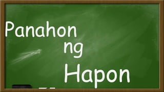 Panahon ng Amerikano (American) at Hapon (Japanese).pptx