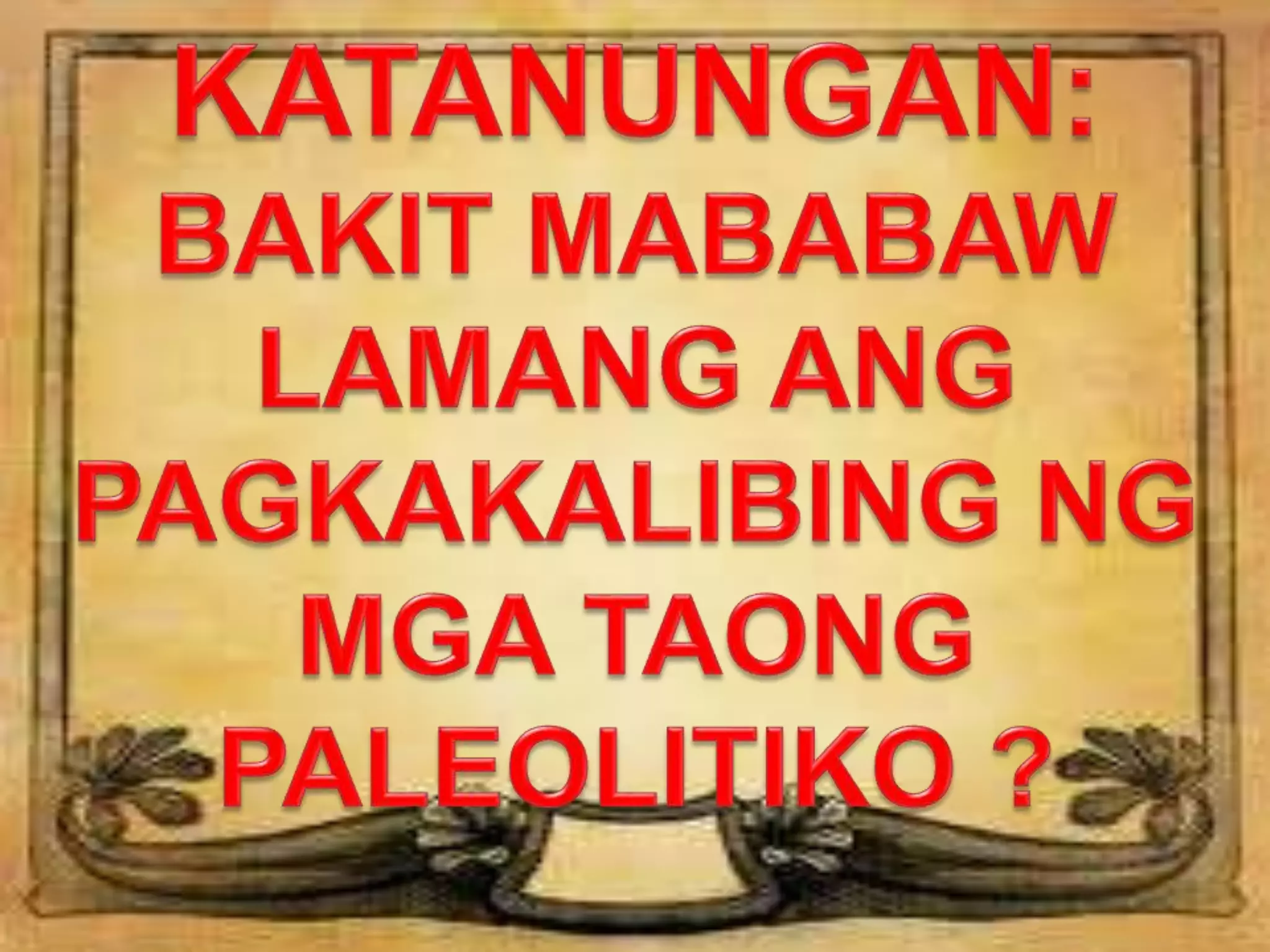 Panahong paleolitiko | PPTX