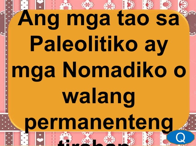 Panahong paleolitiko | PPTX