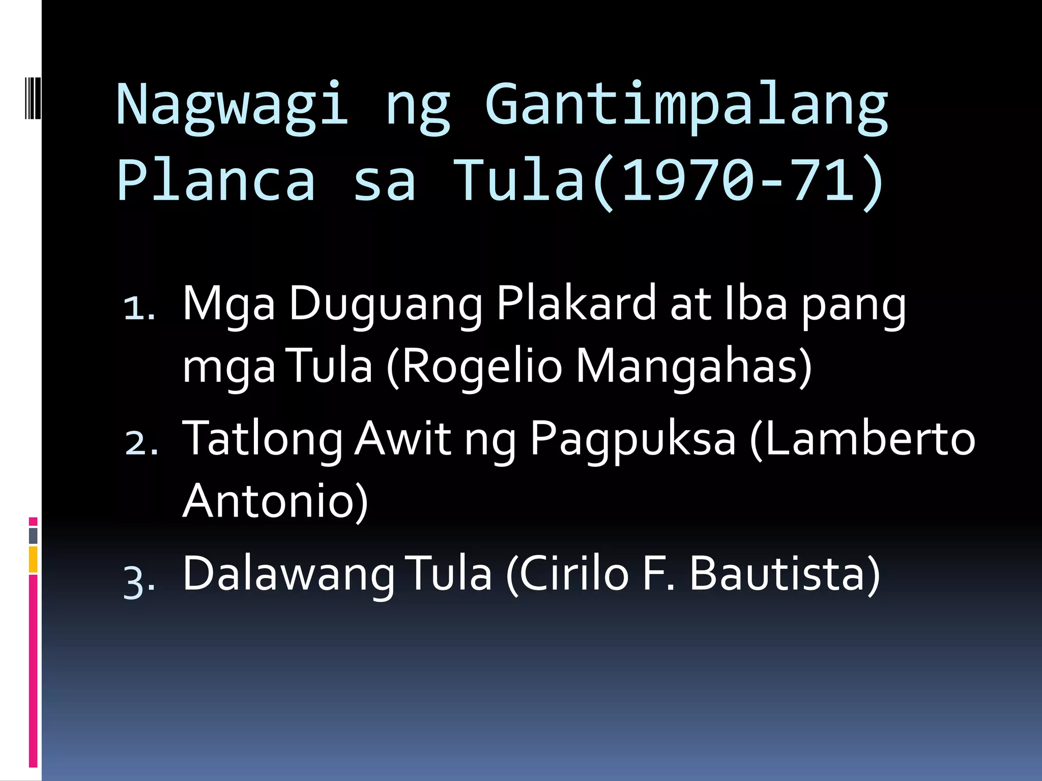 Pa nahon ng aktibismo | PPTX
