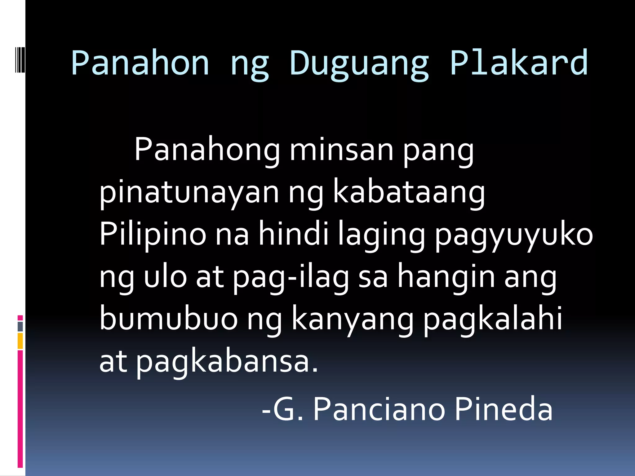 Pa nahon ng aktibismo | PPTX