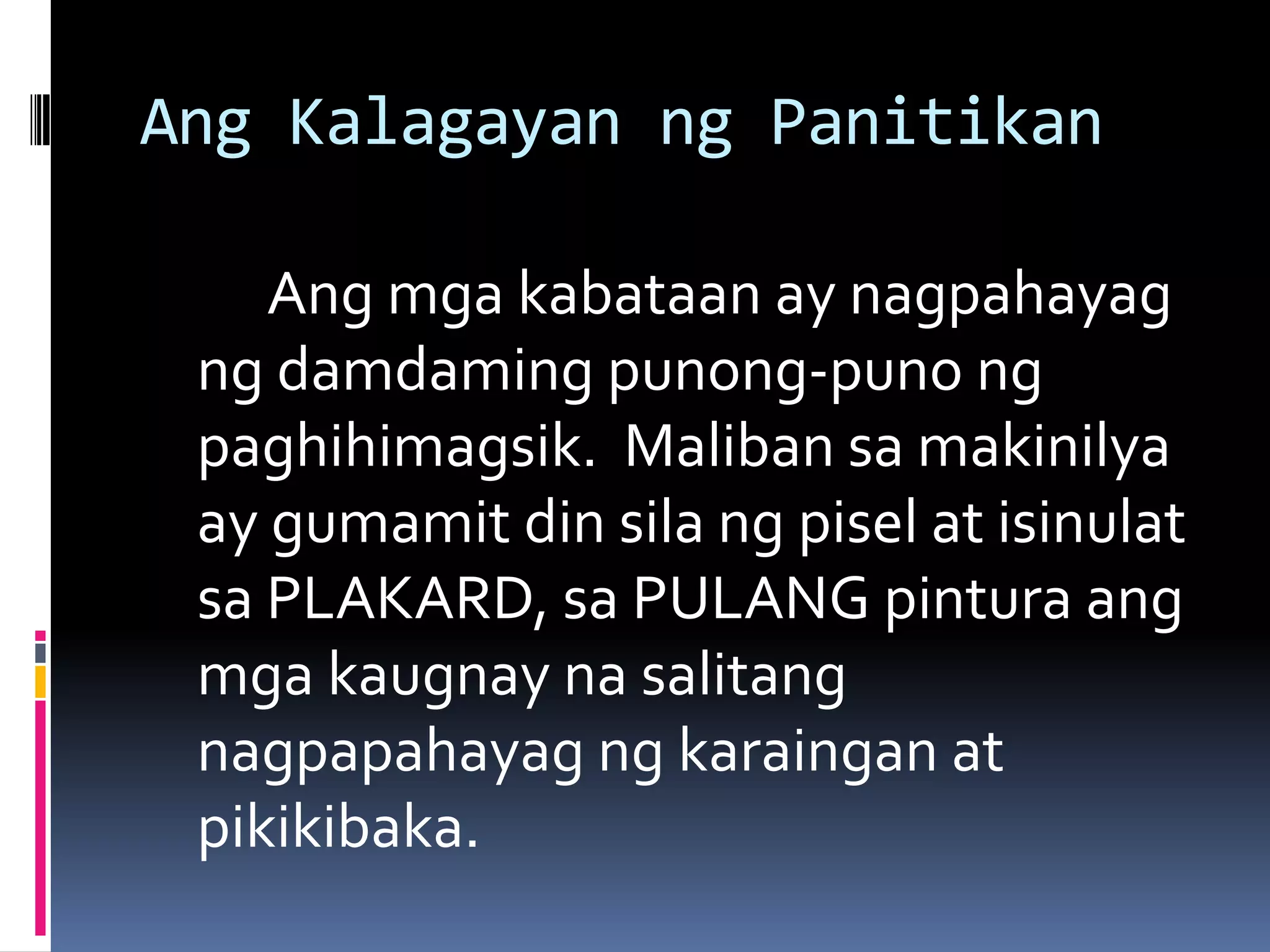 Pa nahon ng aktibismo | PPTX