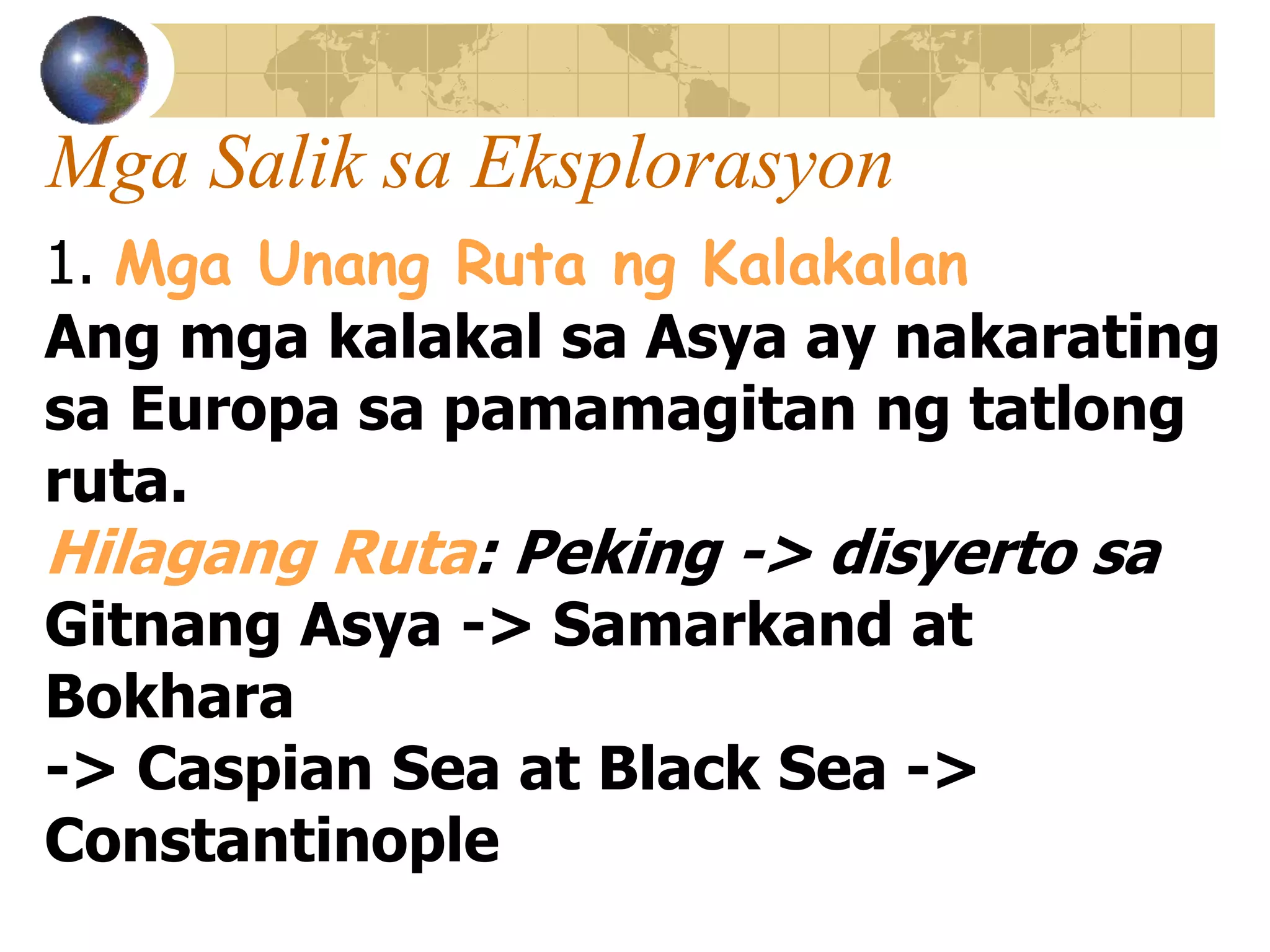 Unang Yugto ng Imperyalismong Kanluranin | PPTX