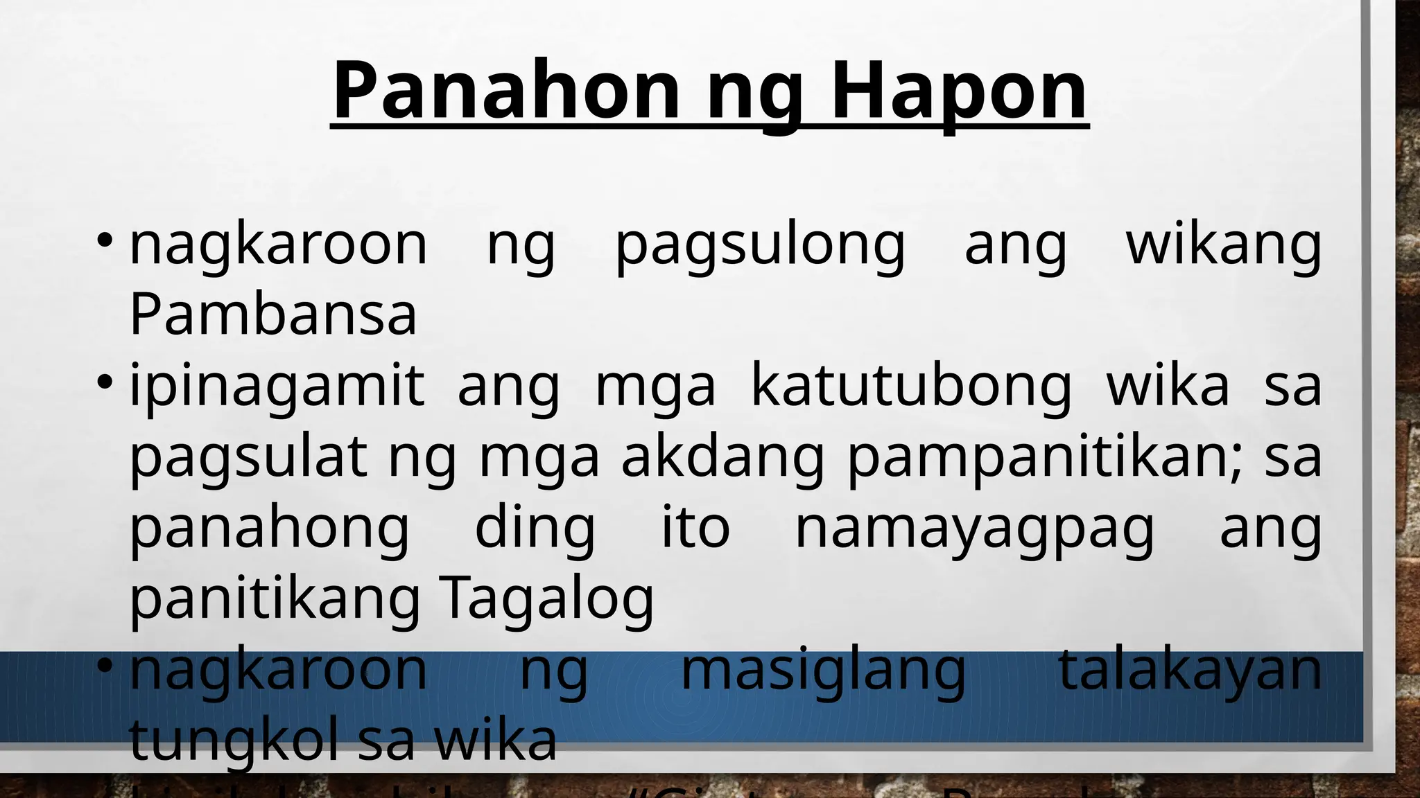 Panahon ng Pananakop ng mga Hapon Grade 11 | PPTX