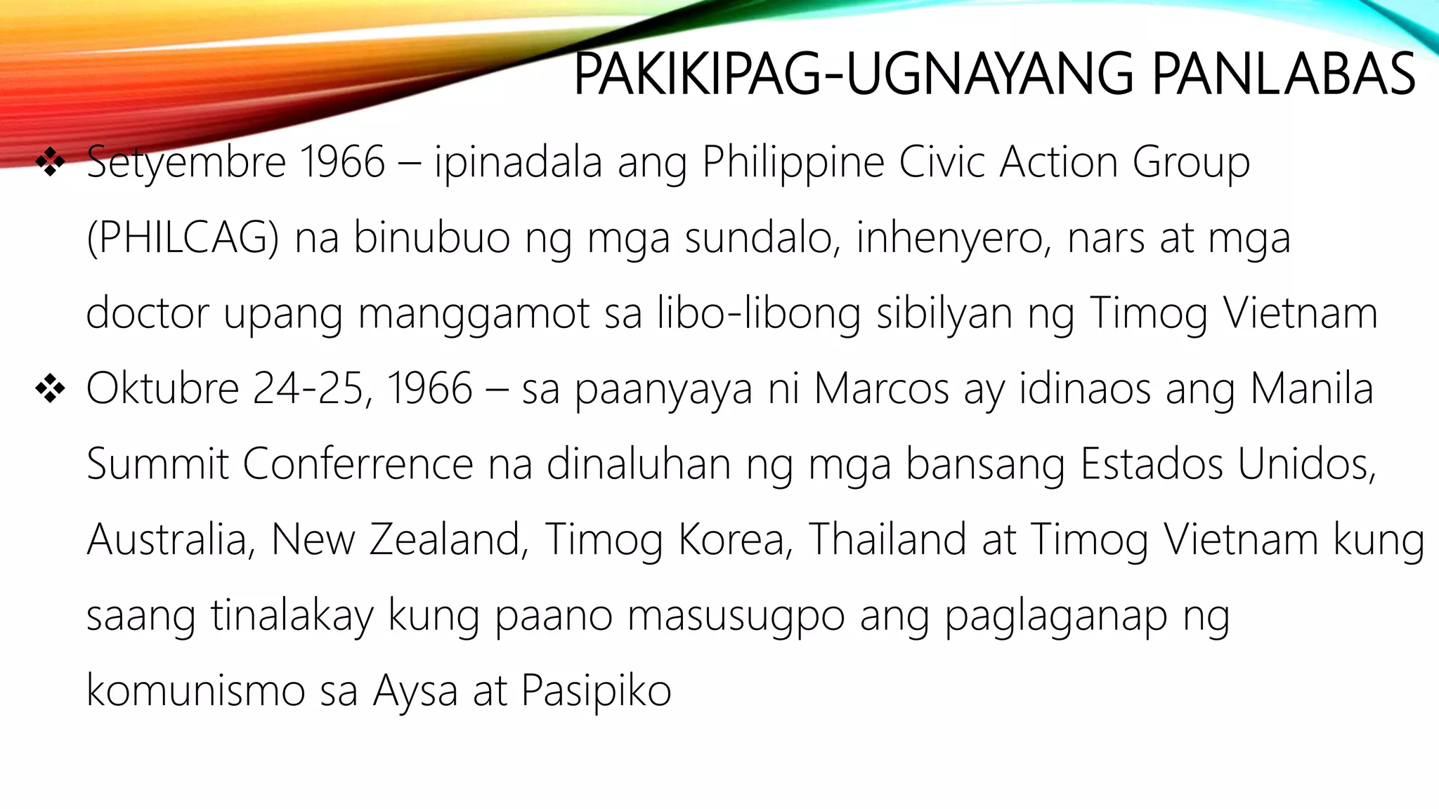 Panahon ng Ikatlong Republika ng Pilipinas | PPTX