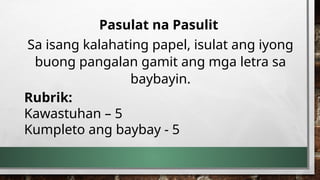 Panahon ng Katutubo Komunikasyon at Pananaliksik | PPTX