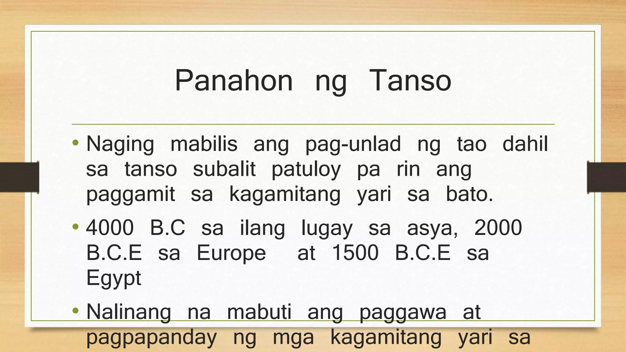 Panahon ng Metal | PPTX