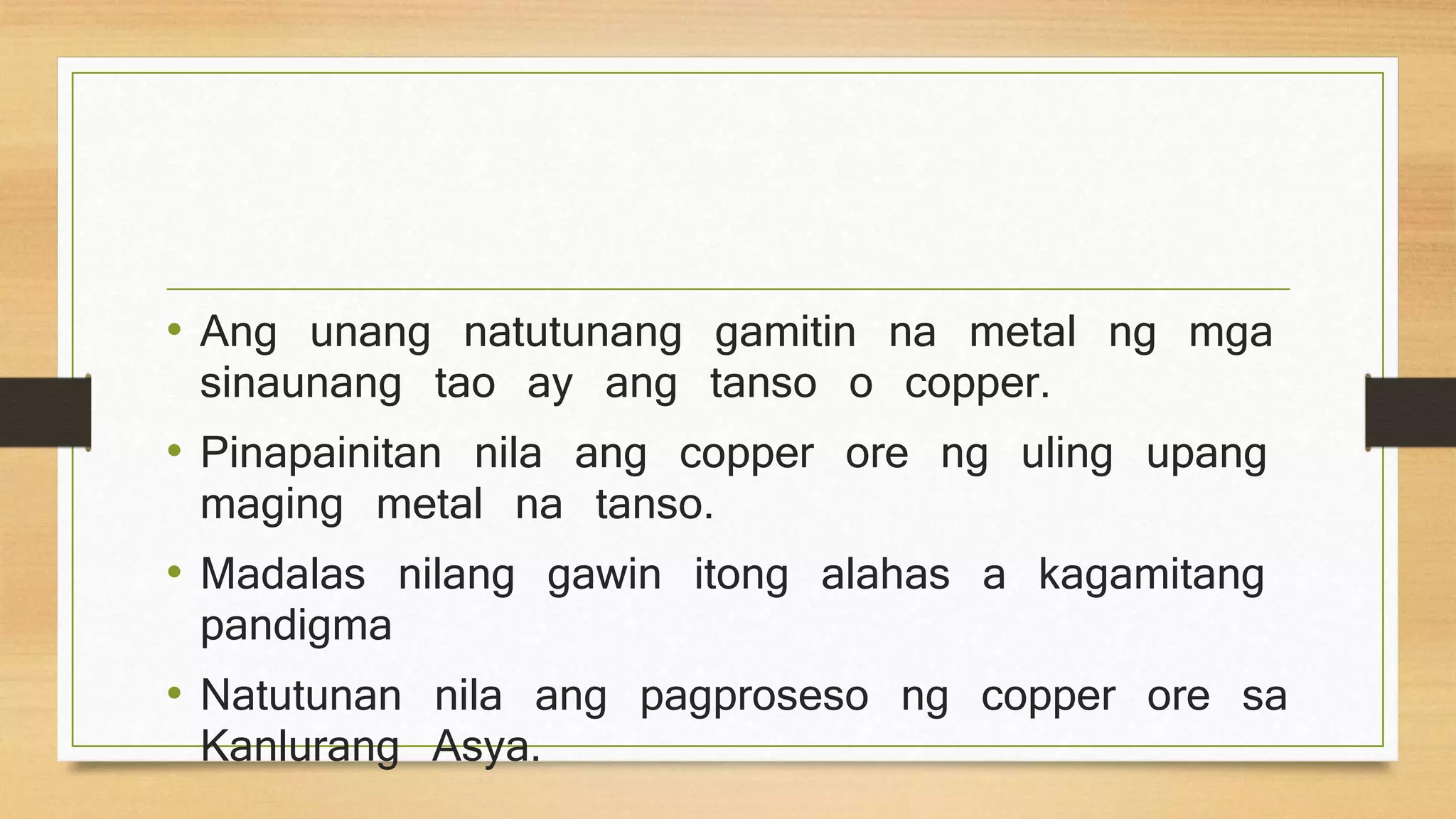Panahon ng Metal | PPTX