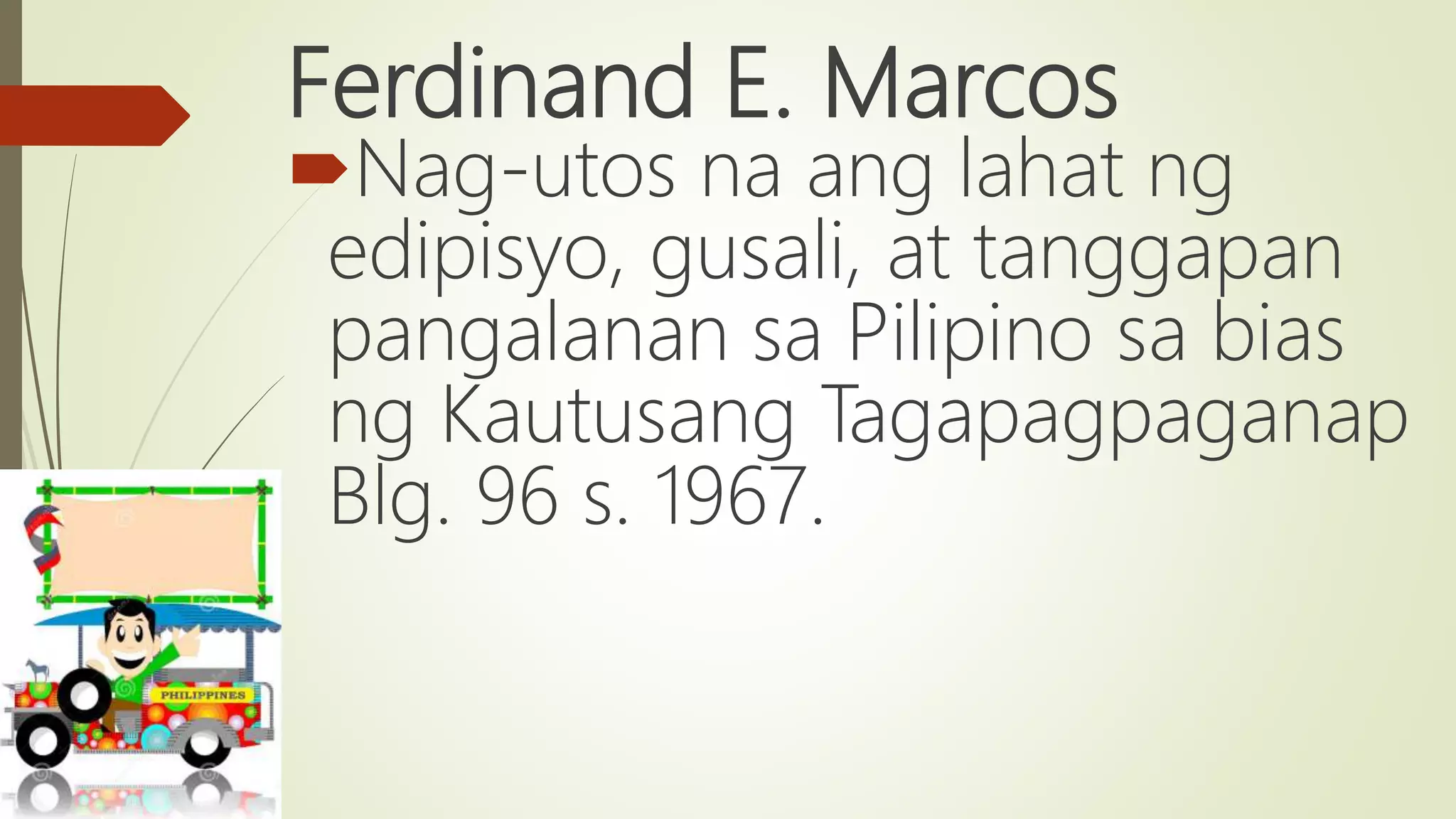 Panahon ng pagsasarili hanggang sa kasalukuyan | PPTX