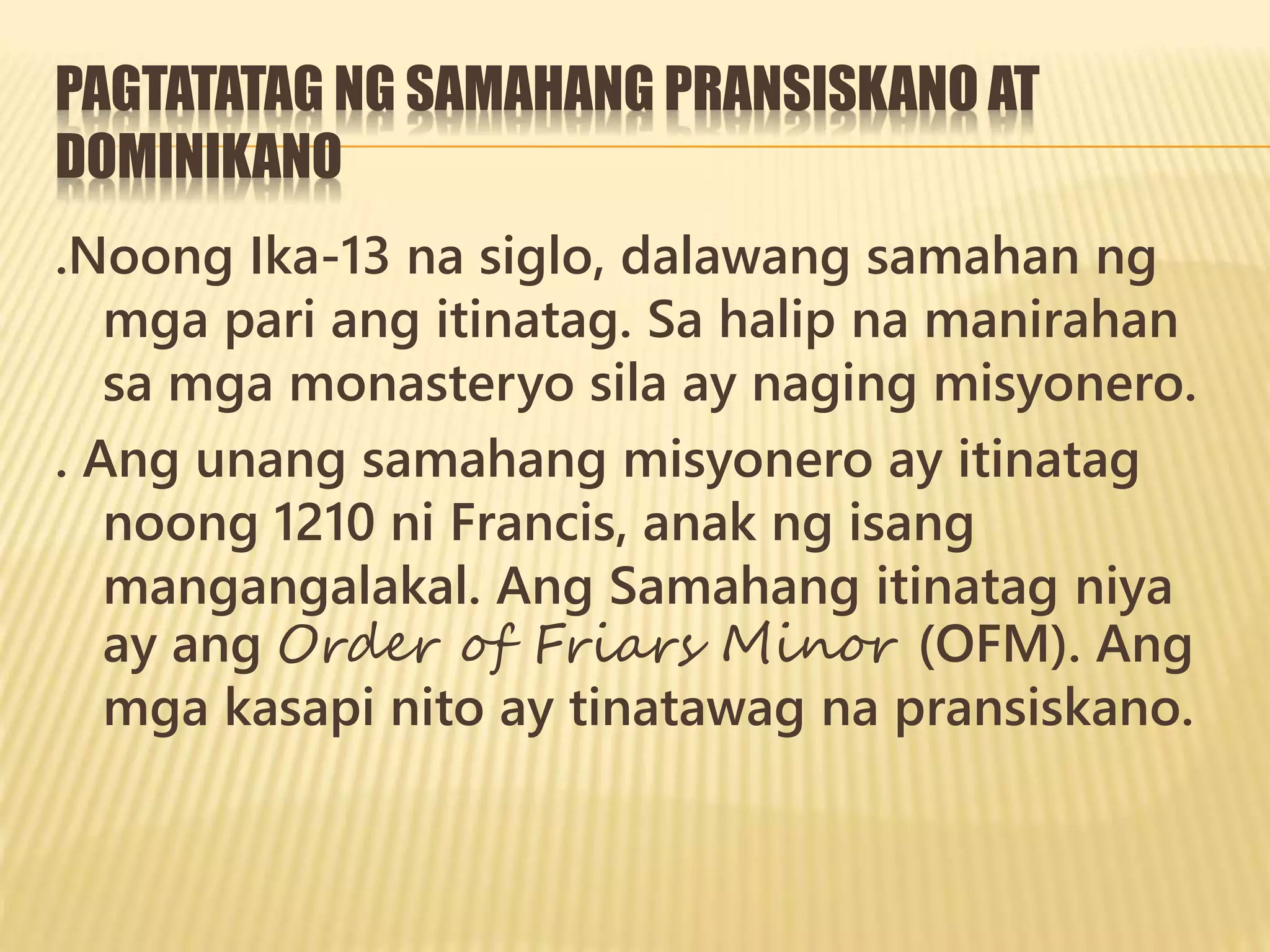 Panahon ng pananampalataya 2 | PPTX