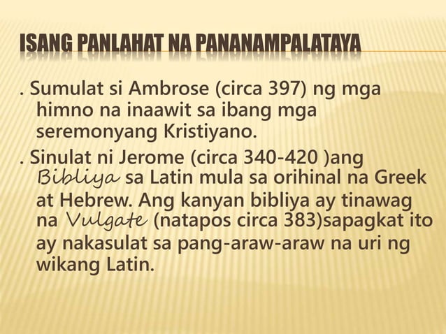 Panahon ng pananampalataya 2 | PPTX