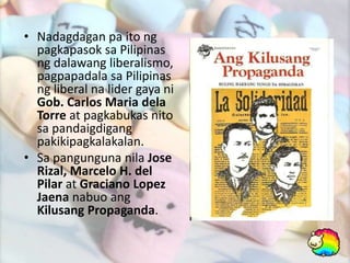 Panahon ng propaganda | PPTX