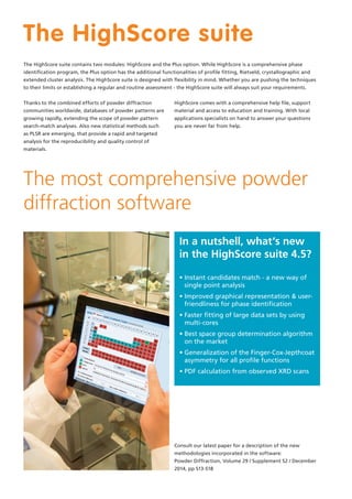 Pa nalyticals high_score_suite_brochure | PDF