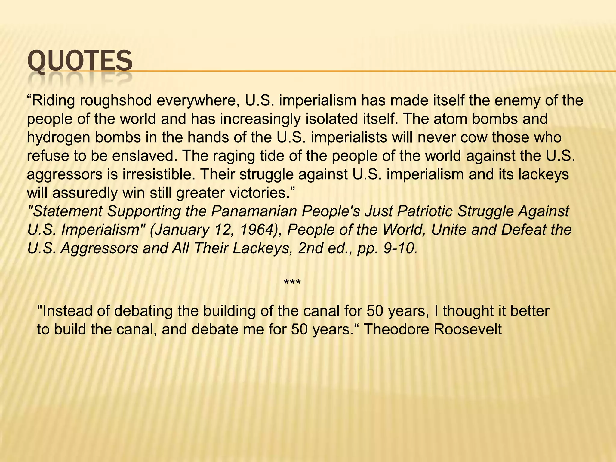 Imperialism in Panama | PPTX