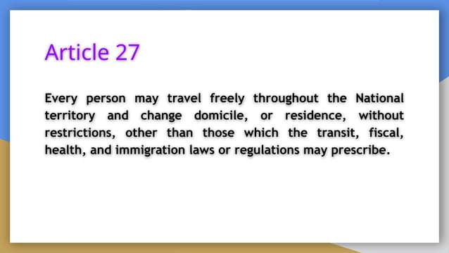 Admirable Articles of Panama's Constitution | PPT