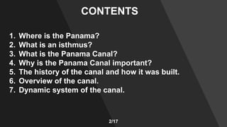 Panama Canal and Its Dynamıc System.pptx