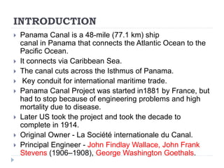 Panama canal final ppt | PPTX