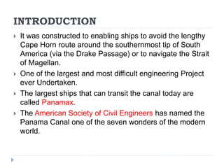 Panama canal final ppt | PPTX