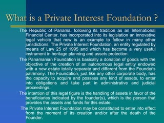 Panama Foundations | PDF